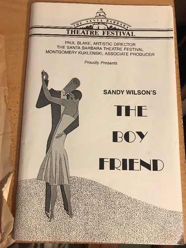 THE BOY FRIEND, Lobero Theatre Program, May 24, 1987, Ticket Stub ...
