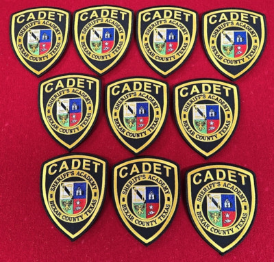 BEXAR COUNTY TEXAS POLICE Patch Lot 10 Police Patches CADET SHERIFF ...