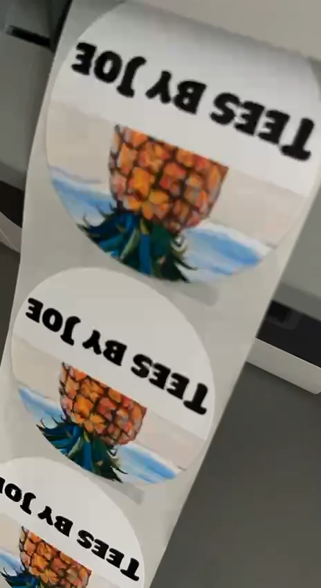 3" Custom Roll Circle Stickers and Labels. Your own design is printed ...