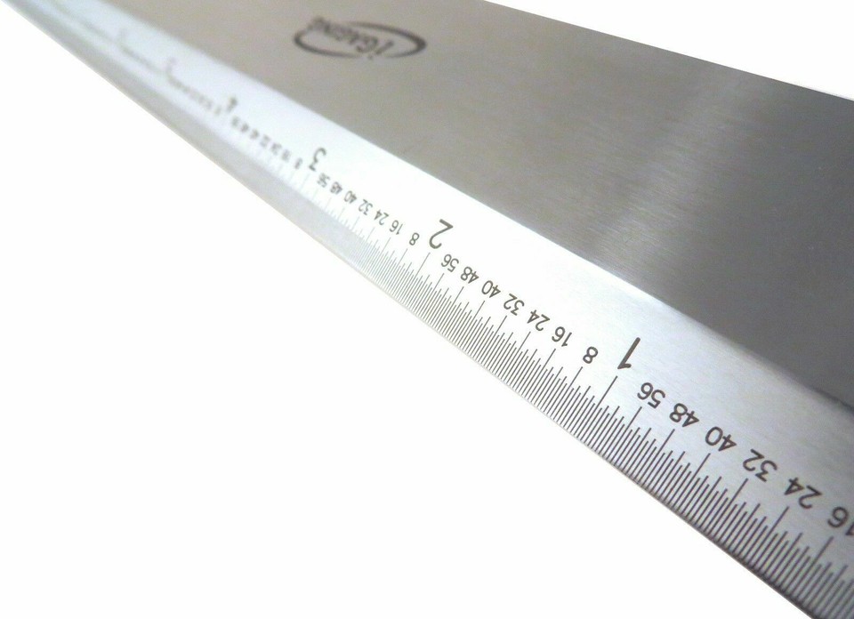 iGaging 12" Beveled Straight Edge Hardened Steel Accurate to 0.001"/12 ...