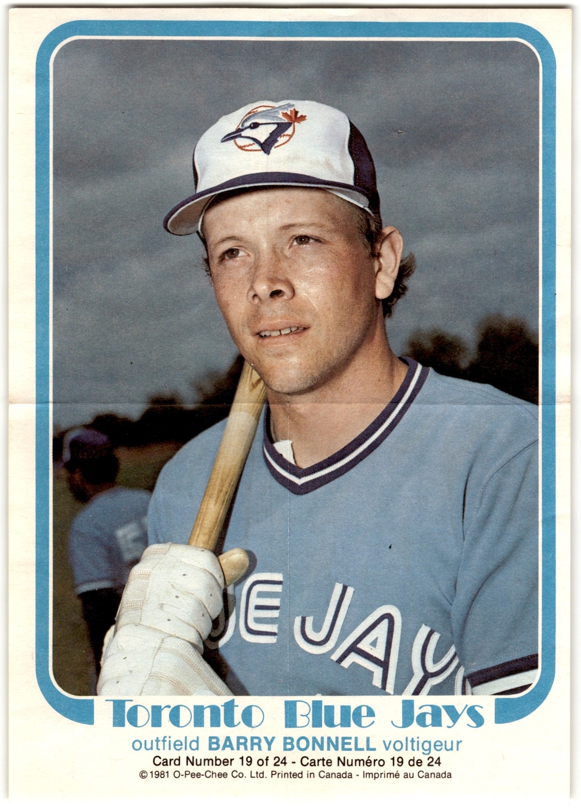 1981 O-Pee-Chee Posters Barry Bonnell #19 Toronto Blue Jays | eBay