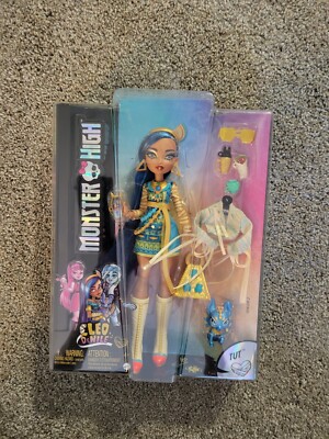 Monster High Cleo DeNile Tut Deluxe Set With Tut Cat Pet Doll | eBay