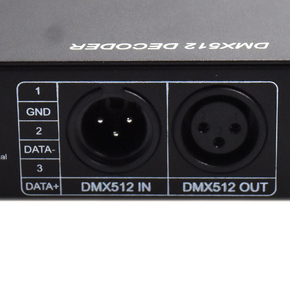 RGBW Controller 4 Channels 12-24V DMX to PWM DMX512 Decoder DMX Master ...