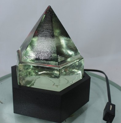 VTG Ships Deck Prism Light Green Glass Nautical Pyramid Boat ...