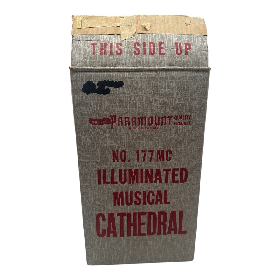 Vintage Raylite 177 Illuminated Lighted Musical Christmas Cathedral ...