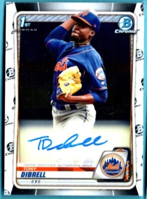 2020 Bowman CHROME Autograph Auto Tony Dibrell Card # CPA-TD | eBay