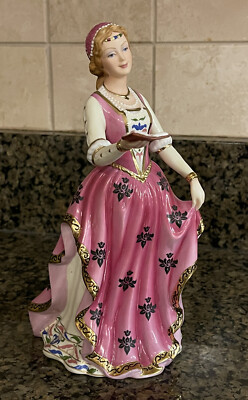 The Noble Collection Lady w/Book Princess Figurine Bella Bisque Fine ...