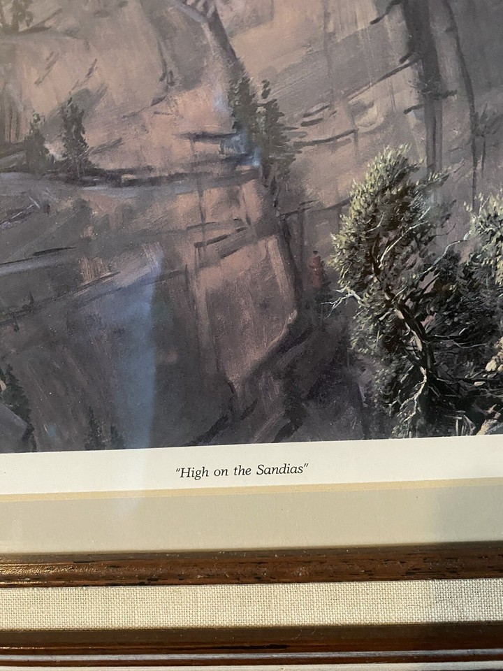 RARE SIGNED WILSON HURLEY PRINT "HIGH ON THE SANDIAS" NEW MEXICO ...
