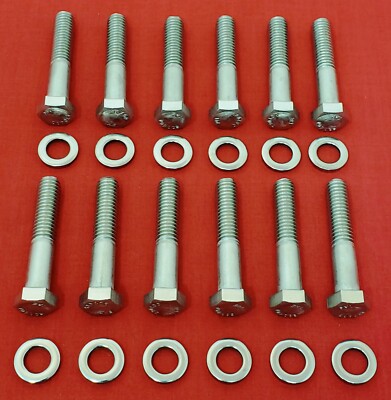 PONTIAC STOCK EXHAUST MANIFOLD BOLTS KIT V8 326 350 400 455 GTO ...