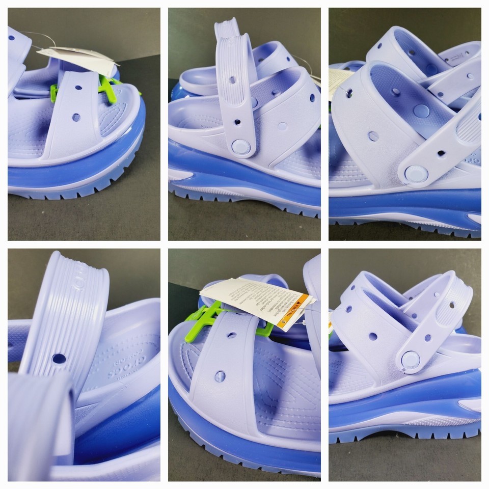 NEW w/ TAG CROCS MEGA CRUSH SANDAL SHOES PURPLE Size 7 Men/ 9 Women | eBay