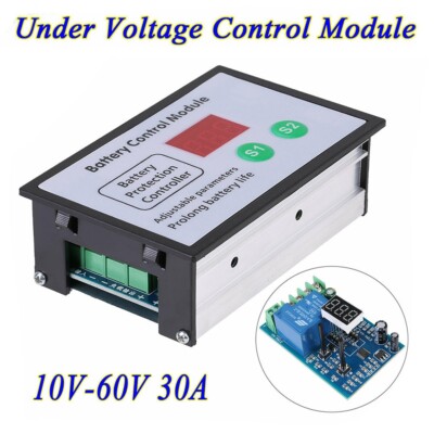 10V-60V Battery Adjustable Low Voltage Cut Off for PROTECTION Control ...