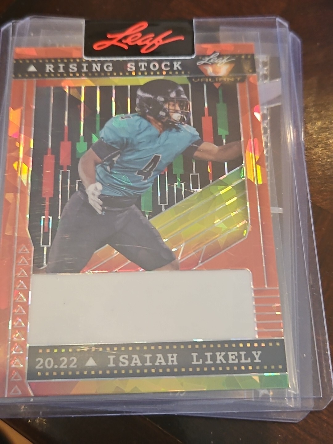 Isaiah Likely card 1/1 one of one football card Nfl 1 Out Baltimore ...