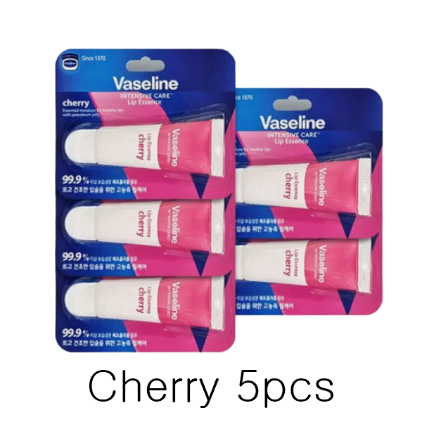 Vaseline Intensive Care Lip Essence 10ml 5pcs Petroleum Jelly Cherry ...