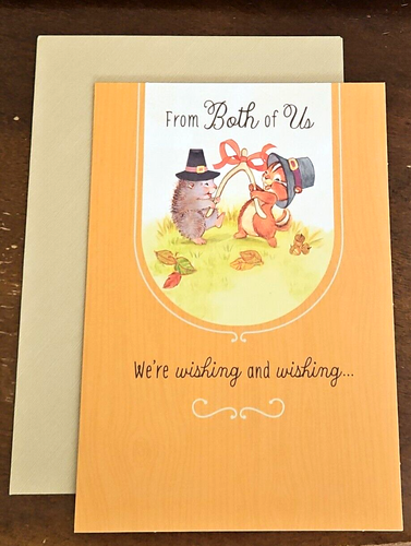 Heartline Hallmark Thanksgiving themed greeting card with envelope | eBay