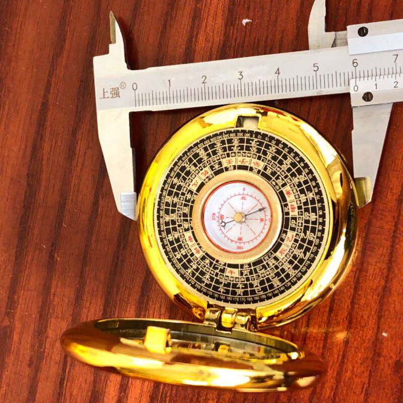 Pocket Feng Shui Compass Luo Pan Tool Dowsing Rod Master Blessed Home ...
