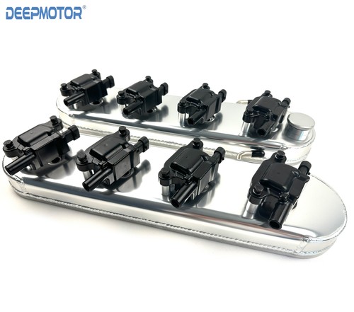 LS Fabricated Valve Covers with D510C Ignition Coils for LS1 LS2 LS3 ...