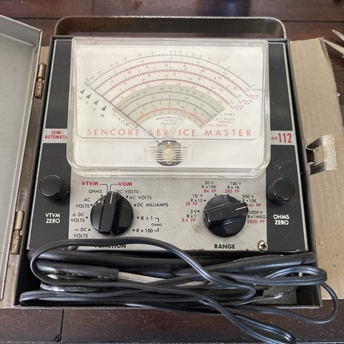RARE Sencore SM-112 Semi-Automatic VTVM VOM Test Meter SM112 | eBay