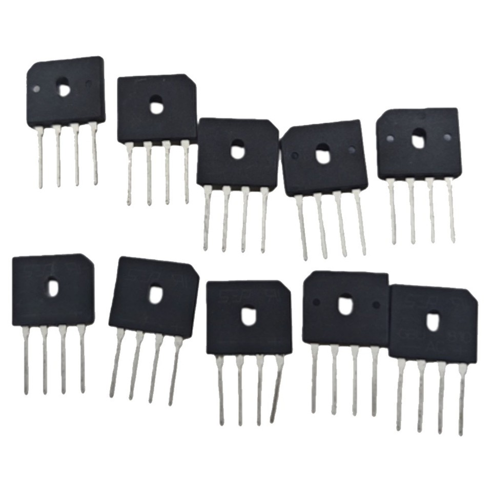 10Pcs DIP-4 8A 1000V Diode Full Bridge Rectifier KBU810 KBU-810 NEW ...