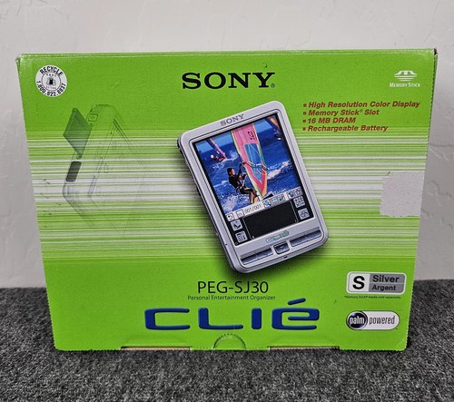 Sony Clie PEG-SJ30/U USB/Serial 2.8" Color LCD Touchscreen 16MB Palm OS ...