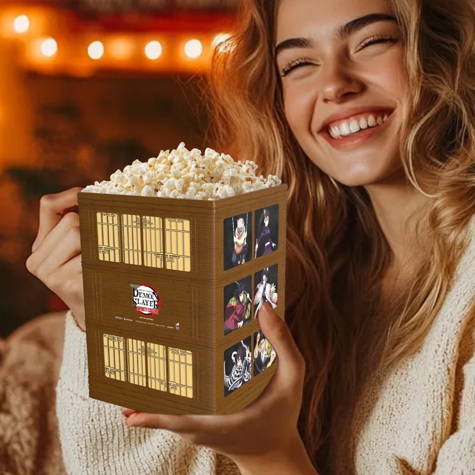 Demon Slayer: Infinity Castle 2025 AMC Popcorn Bucket Tin & Shinobu Cup ...