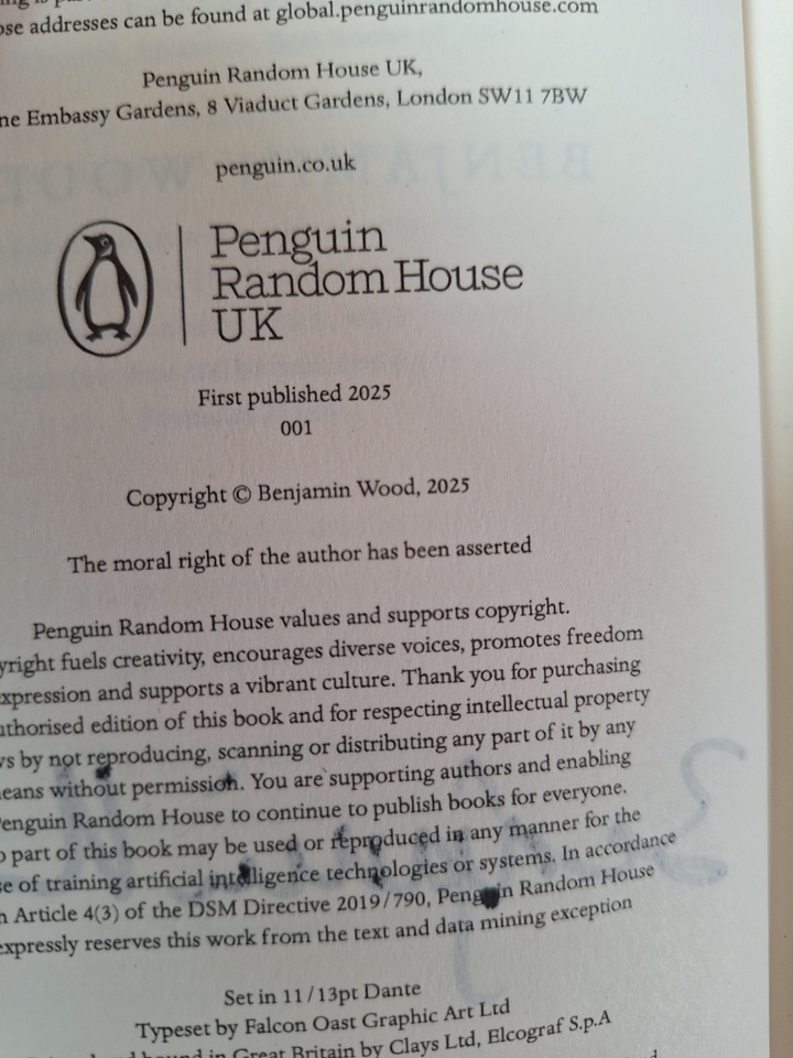 Signed Seascraper Benjamin Wood 1st print Booker Prize 2025 Bookmark ...