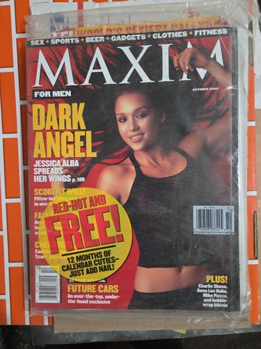 New Jessica ALBA October 2000 MAXIM Magazine #34 GENA LEE NOLIN ...