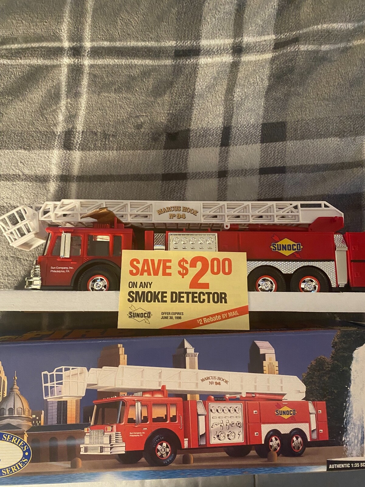 Vintage 1990s Sunoco Toy Fire Truck Limited Edition In Box | eBay