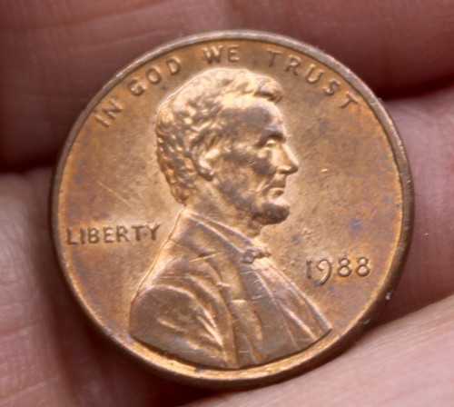 1988 Wide Am Lincoln Penny 1 Cent Coin No Mint Mark | eBay