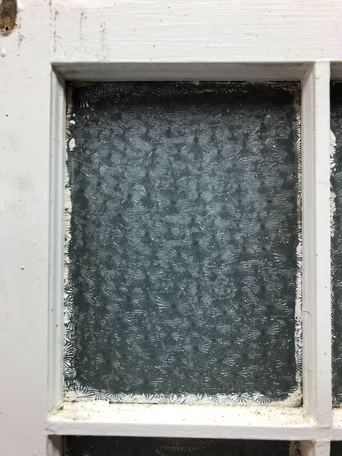 Antique Single 20x48 8-Lite Florentine Casement Window Privacy Glass ...