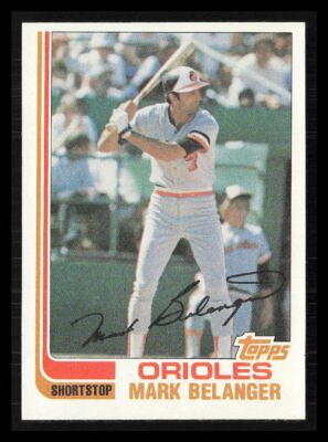 Mark Belanger 1982 Topps #776 Baltimore Orioles | eBay