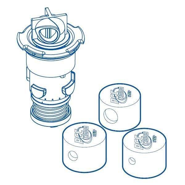 Paramount PCC 2000 Step Nozzle with Nozzle Caps Light Gray (004-552 ...