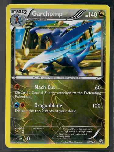 Garchomp 90/124 Holographic Rare Dragon Exalted Pokemon TCG Near Mint ...