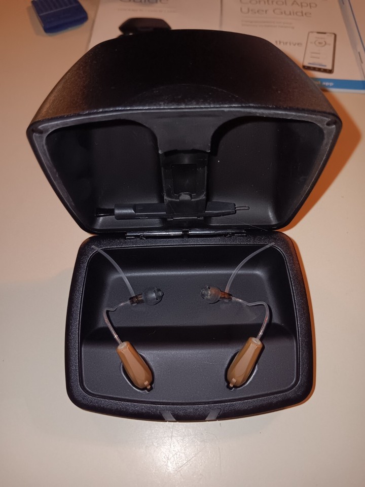 Starkey Livio Edge AI 2000 ITC R Hearing Aids, New, All Parts Included ...