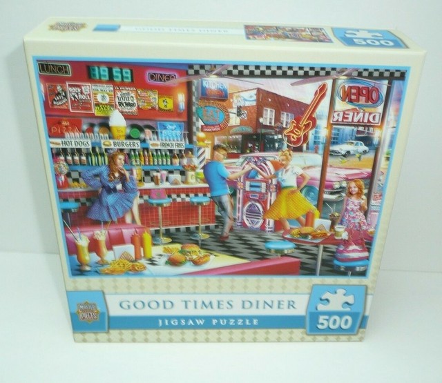 MasterPieces Good Times Diner Jigsaw Puzzle 500 Pieces 21x15 Inches Fun ...