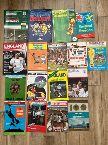 Collection Of 17 England Football Programmes | eBay