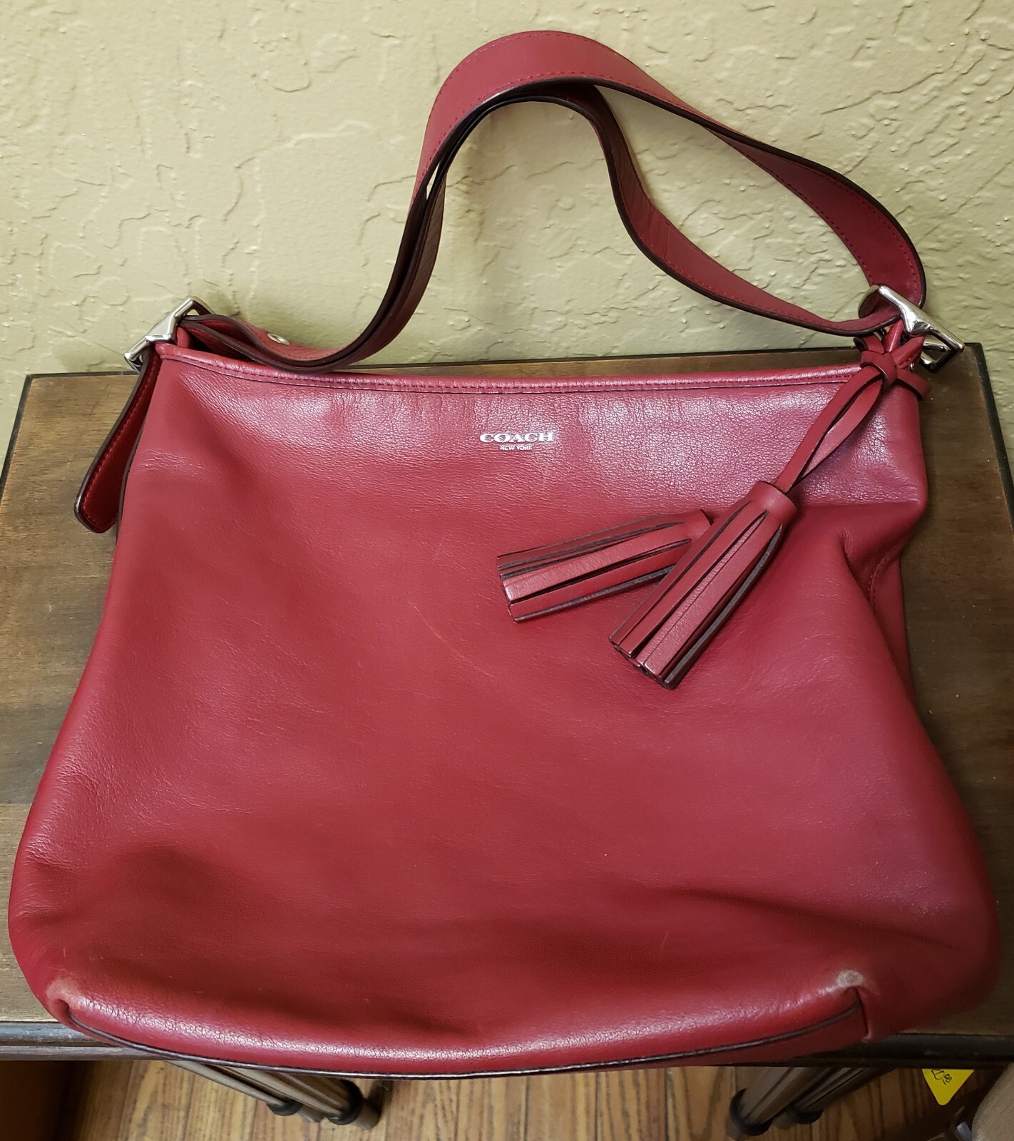 Coach Red Legacy Duffle Hobo #19889 Handbag Vintage - Gem