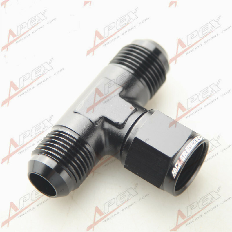 Tee Fitting -10AN 10AN Male To AN10 Male To 10AN Female Black | eBay