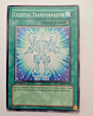 YuGiOh Celestial Transformation Enemy of Justice EOJ-EN044 Unlimited Premium NOS | eBay