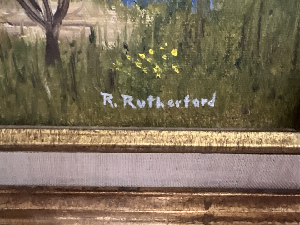 Original oil painting on Canvas Signed by: R. Rutherford | eBay