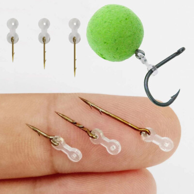 12pcs Metal Bait Spike Carp Bait Sting Boilies Pin Corn Ronnie Hair Rig ...