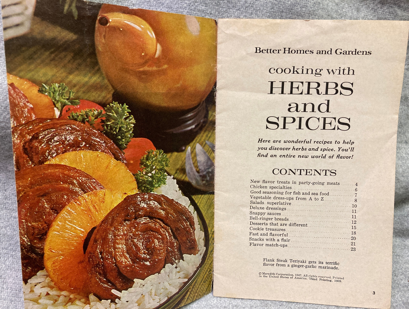 Vintage Better Homes And Gardens Cooking With Herbs And Spices Cookbook ...