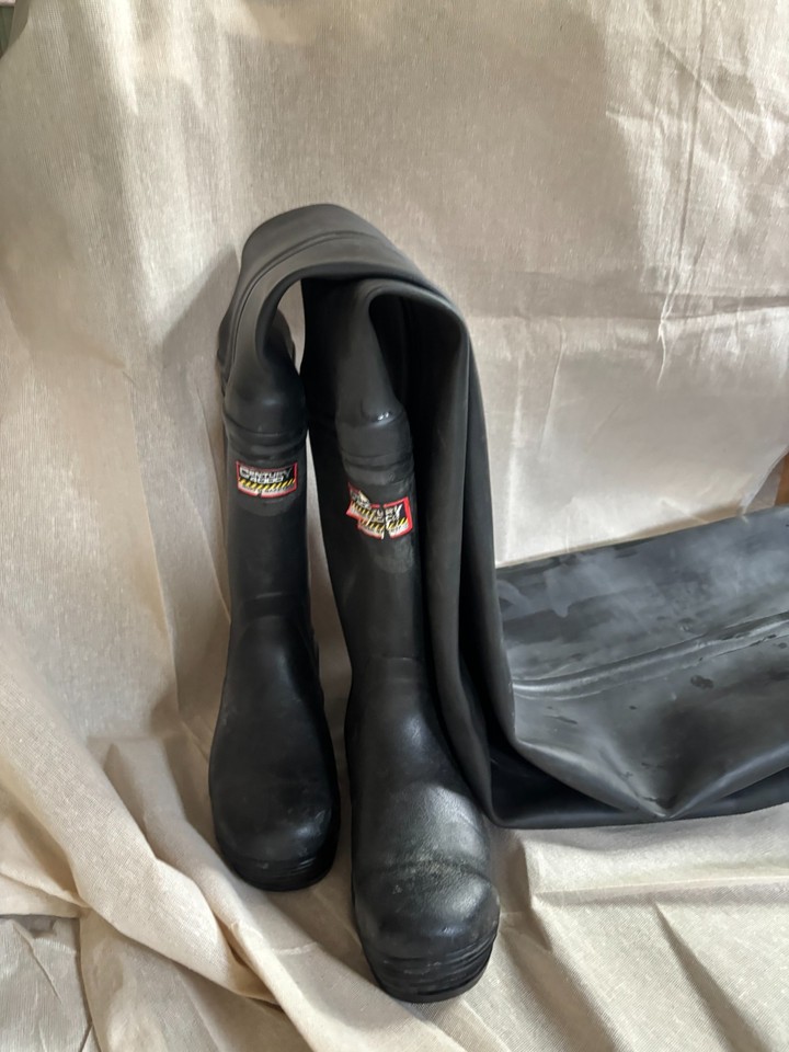 Century 4000 Heavy Duty Rubber Chest Waders Size 9 Excellent Condition ...