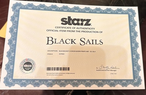 Black Sails - Screen Worn - Blackbeard / Edward Teach / Ray Stevenson ...