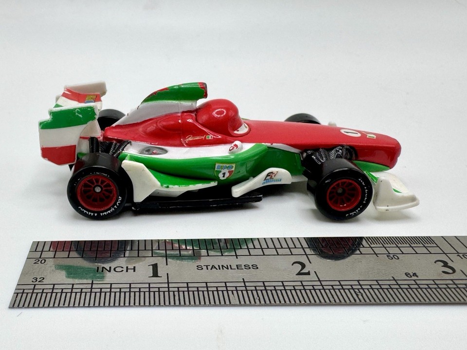 Disney Pixar Cars 2 Francesco Bernoulli Racer 1:55 Diecast World Grand ...