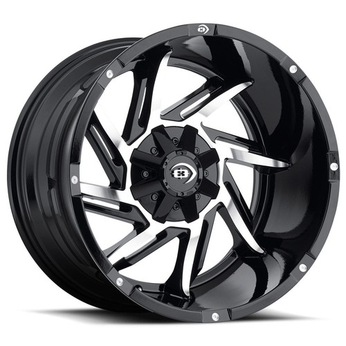 Vision Off-Road 422 Prowler 20X12 -51 Gloss Black Machined Wheel 8x180 ...