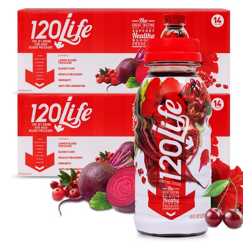 120 Life Natural Juice Drink for High Blood Pressure 28Pack 866386000429| eBay