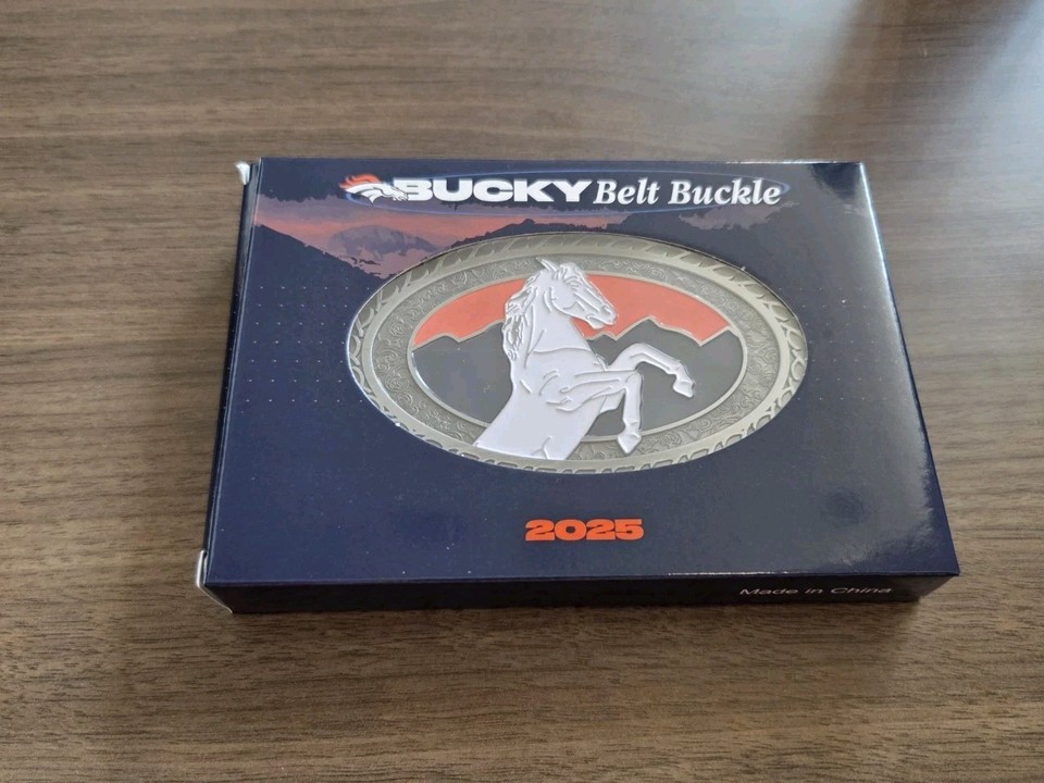 DENVER BRONCOS 2025 BUCKY BELT BUCKLE SGA MILE HIGH VINTAGE FREE ...