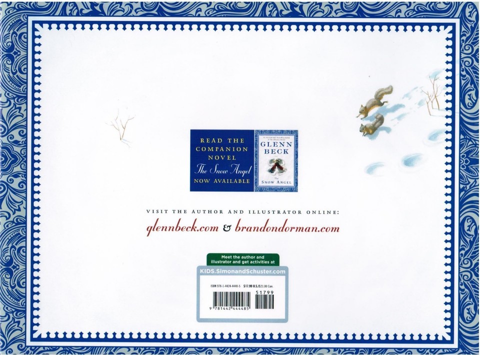 The Snow Angel by Glenn Beck 2011 Hardcover Childrens Picture Book Ages ...