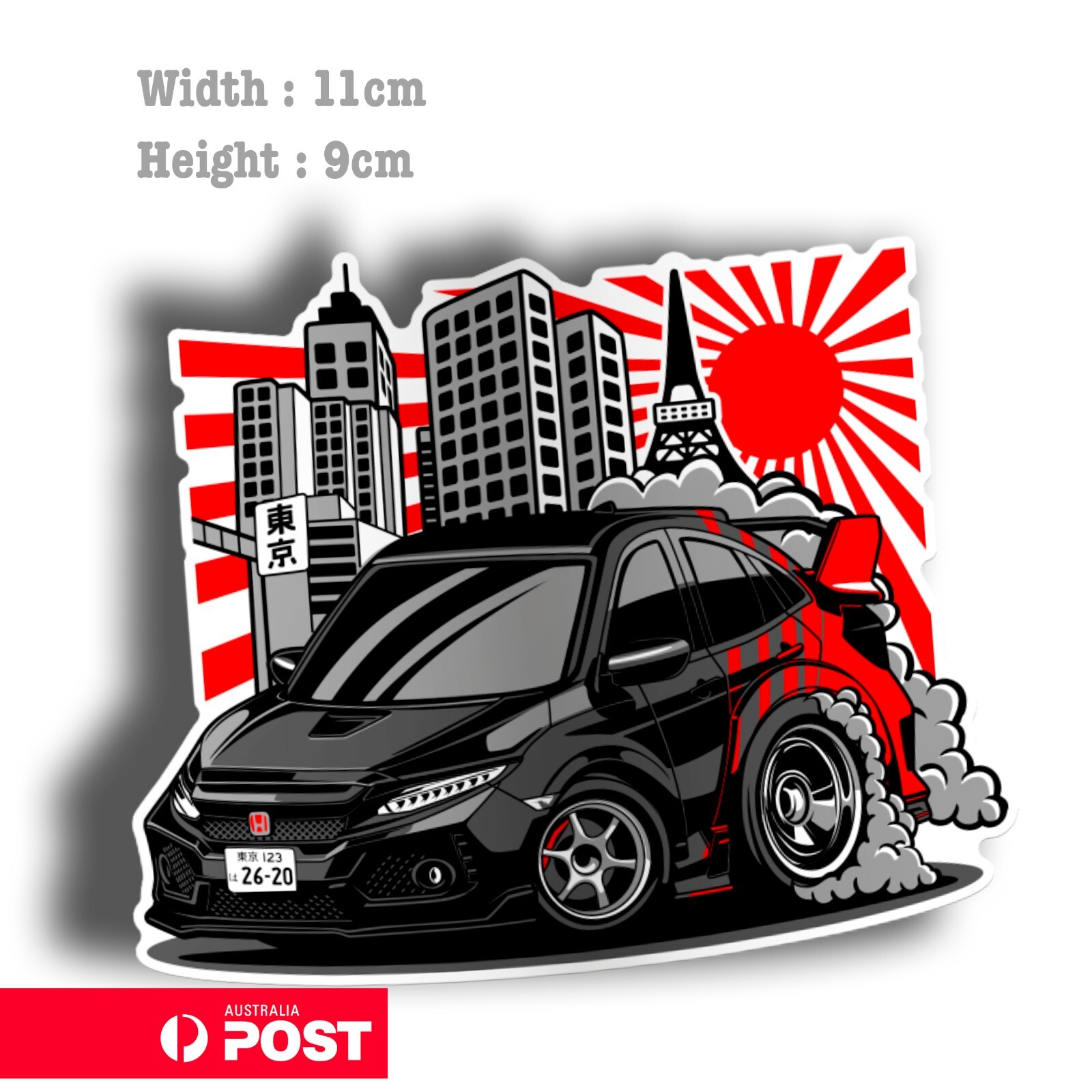Honda Civic FK8 JDM Vinyl Sticker | eBay