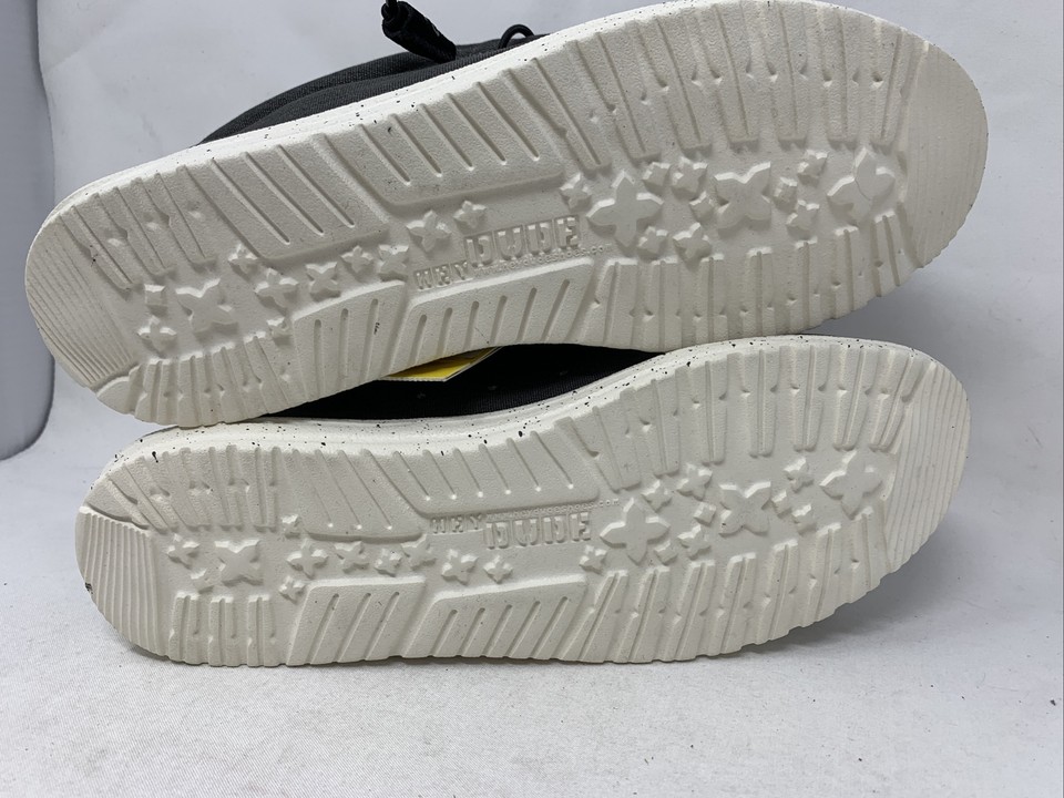 Hey Dude Wally Stretch Black Men Size 9 (AB102) | eBay